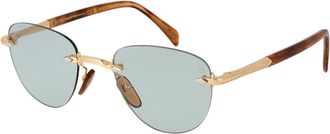 David Beckham Gold Metall Sonnenbrille