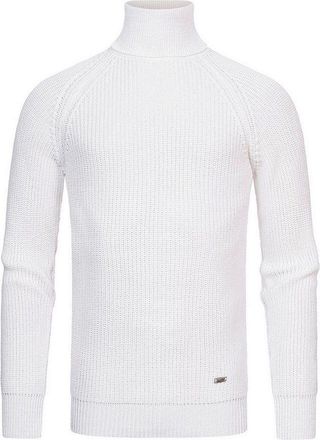 R-Neal Rollkragenpullover Rollkragen Business Pullover Freizeit Grob-Strick Pulli Einfarbig