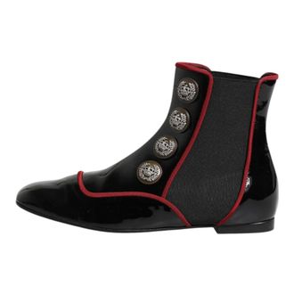 Dolce & Gabbana Jackie Chelsea-Stiefel mit Kn&ouml;pfen - - Shoes - Damen - Schwarzk - 35 EU