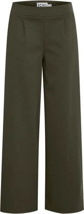 Ichi Ichi, Femme, Pantalons, Vert, Taille: 40 FR Ihkate SUS Long Wide Pantalons