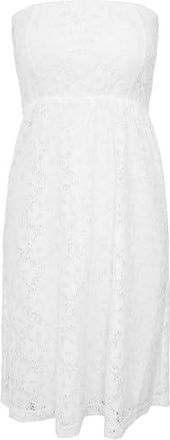 Urban Classics Robe en Dentelle Femme Robe Courte Blanc L 94% Nylon, 6% &Eacute;lasthanne