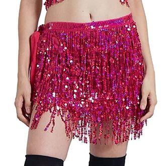 Generic Jupe Paillette Femme Short Sequin Jupe Cosplay Femme Petticoat Jupe sous-V&ecirc;tements Adorable pour Danse et Style Ballet