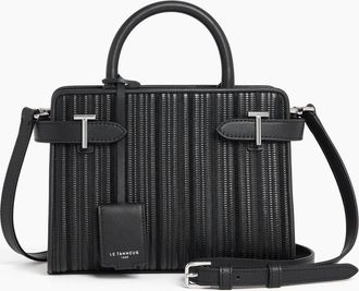 Le Tanneur Petit sac &agrave; main Emilie en cuir tress&eacute; r&eacute;employ&eacute;