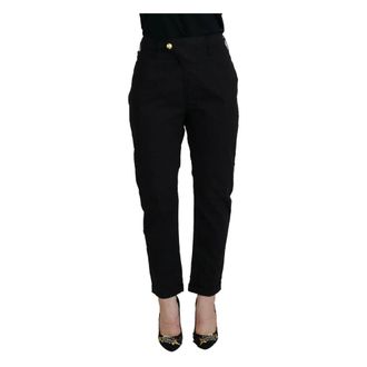 Cycle Schwarze Tapered Hose - - Trousers - Damen - Schwarzk - W28