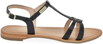 Les Tropeziennes Les Tropeziennes par M. Belarbi Femme HACKLIO Chaussures Ville Sandale, Noir-Serp, 40