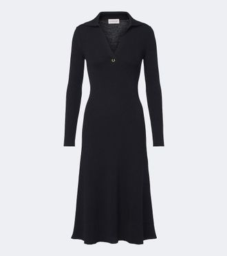 Moncler Midikleid aus einem Wollgemisch