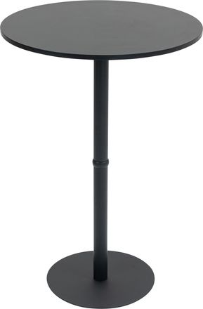 Clp Stehtisch Hereford rund I Metalltisch mit runder Tischplatte aus Holz I Standsicherer Bistrotisch, Farbe:schwarz/schwarz, Größe:75 cm