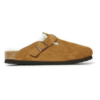 Birkenstock Sabots Boston Fur Cuir Suede - Collection Adulte BIRKENSTOCK