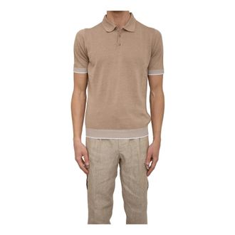 PESERICO Klassisches Polo-Shirt f&uuml;r M&auml;nner - - Tops - Herren - Beige - L