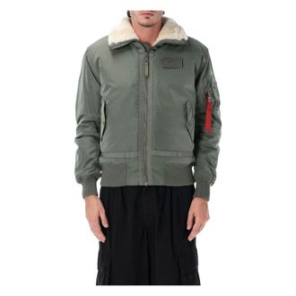Alpha Industries B-15 III TT Bomberjacke - - Jackets - Herren - Gr&uuml;n - L