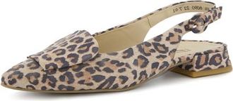 Paul Green Peeptoes & Slingpumps 6090-077, daim, beige, femme, beige, 38 EU