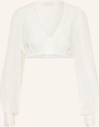 Kr&uuml;ger Kr&uuml;ger Dirndlbluse Hermine Mit Spitze weiss