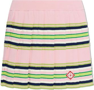 Casablanca Femme, Jupes, Rose, Taille: 38 FR Short Pleated Skirt