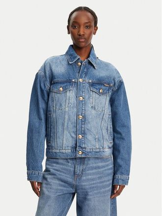 Just Cavalli Jeansjacke 78PAS4O3 Blau Regular Fit