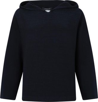 Fabiana Filippi Femme, Sweatshirts et sweats &agrave; capuche, Bleu, Taille: 36 FR Textured Hooded Knit Top