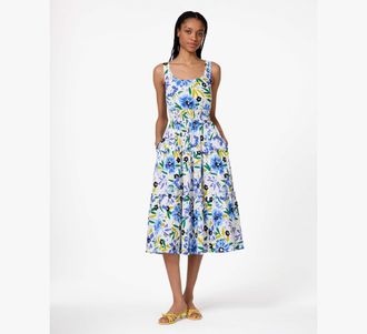 Kate Spade New York Festive Kleid Mit Blumenmuster, Gestuft