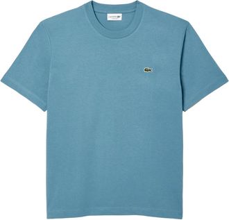 Lacoste Homme, Tops, Bleu, Taille: L T-shirt Classique avec Logo en P&eacute;trole