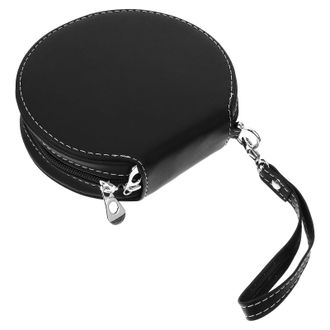 BESPORTBLE CD Aufbewahrungsbox 20 F&auml;cher aus Leder mit Rei&szlig;verschluss Tragbare DVD H&uuml;lle f&uuml;r Reisen und Zuhause Robuste Disc Tasche zum Schutz und Ordnen von CDs