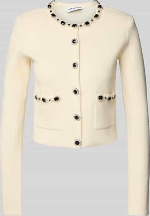 Self Portrait Cropped Strickjacke mit Knopfleiste