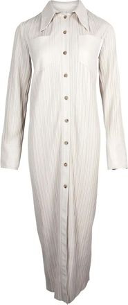 Nanushka Langärmeliges Maxikleid - Weiß