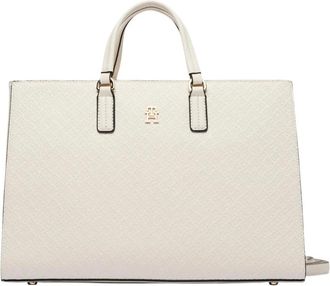 Tommy Hilfiger Femme, Sacs, Beige, Taille: ONE Size TH Daily Satchel Mono