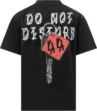 44 Label Group Graphic Print T-Shirt - Black