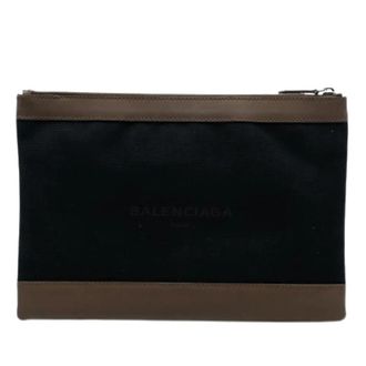 Balenciaga Pre-owned Canvas Clutch - - Pre-owned - Damen - Schwarzk - ONE SIZE