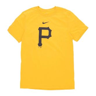 Nike Homme, Tops, Jaune, Taille: L Tee-shirt avec grand logo MLB Sundown Yellow