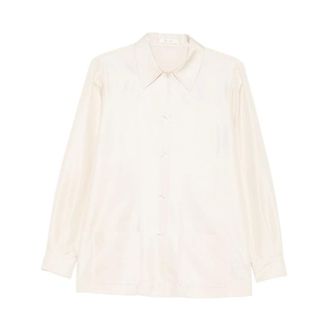The Row Lucetta Shirt - Femme - Blouses et Chemises - Beige - Taille: 38 FR