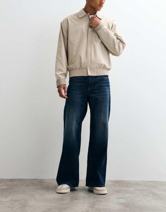 Calvin Klein Jeans Jean droit d&eacute;contract&eacute; - Bleu fonc&eacute; d&eacute;lav&eacute;