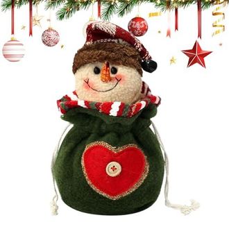 Generico Sacs de No&euml;l en tricot pour poup&eacute;es, sacs de rangement en tissu de No&euml;l, emballage r&eacute;utilisable pour ranger vos favoris et friandises - Enfants, Bonho