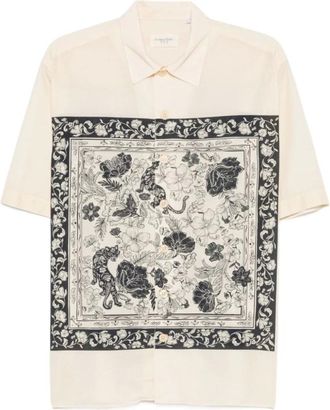 Tintoria Mattei Homme, Chemises, Beige, Taille: M Chemise &agrave; Manches Courtes