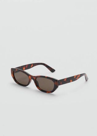 Mango Lunettes de soleil monture plastique chocolat - Femme - Taille unique - MANGO