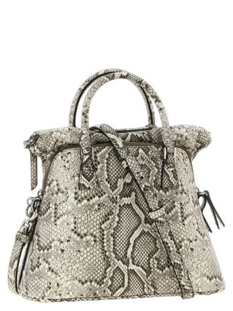 Maison Margiela Womens Gray Goatskin Shoulder Bag