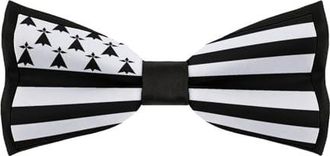 Ahdyr Noeud papillon drapeau français Bretagne pour homme, pour fête de mariage