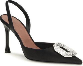 Amina Muaddi Camelia Heel - Black