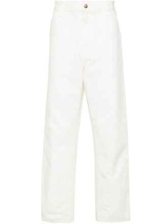 Carhartt Work in Progress pantalon Simple en coton biologique - Blanc