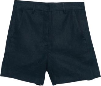 Max Mara Femme, Shorts, Bleu, Taille: 36 FR Linen Basketweave Shorts