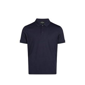 Strellson Polo uni &agrave; manches courtes en coton m&eacute;lang&eacute;