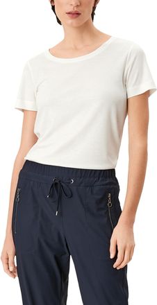 s.Oliver Black Label Womens 150.11.899.12.130.2115232 T-Shirt, Soft White, 36