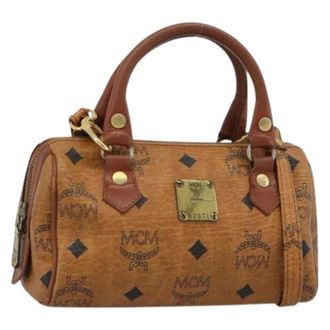 MCM Sac Boston Mini Pre-owned - Femme - Pre-owned - Brun - Taille: ONE Size