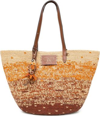 Anya Hindmarch Woven Bow-patch Tote Bag