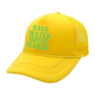 Generic Chapeau de camionneur tendance dr&ocirc;le et mignon graphique country tequila bi&egrave;re chapeau femme homme chapeau local, jaune, M