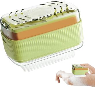 Generico Seifenhalter mit Deckel, Schaumseife mit Rolle, Aufbewahrung von Kleidung und Au&szlig;enbereich, f&uuml;r Badezimmer, Wohnmobil, Reisen, Camping, Schlafzimmer, 