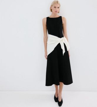 Mango Godet-Kleid in A-Linie schwarz - Damen - XXS - MANGO