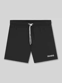 HUGO BOSS Badeshorts mit Label Print Modell HAITI