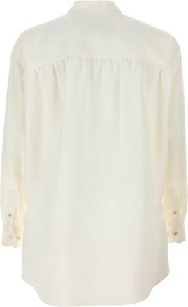 Valentino Garavani Mens White Linen Shirt Bianco Exterior: Camicie