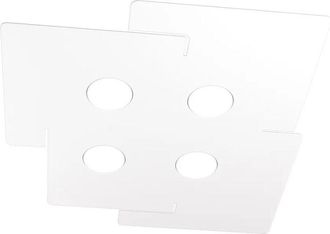 Top-Light Top-light - Plafonnier led echo Top Light en m&eacute;tal blanc rectangulaire avec 4 douilles dampoule Gx53