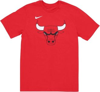 Nike Chicago Bulls Logo T-Shirt - - Sport - Herren - Rot - 2XL