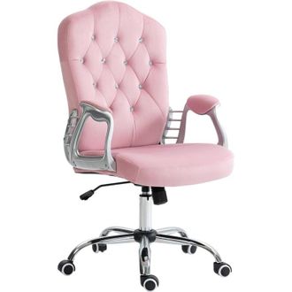 Vinsetto Vinsetto - homcom Bürostuhl, Ergonomisch Schreibtischstuhl mit Wippfunktion, Drehfunktion, Höhenverstellbar Computerstuhl mit funkelnden